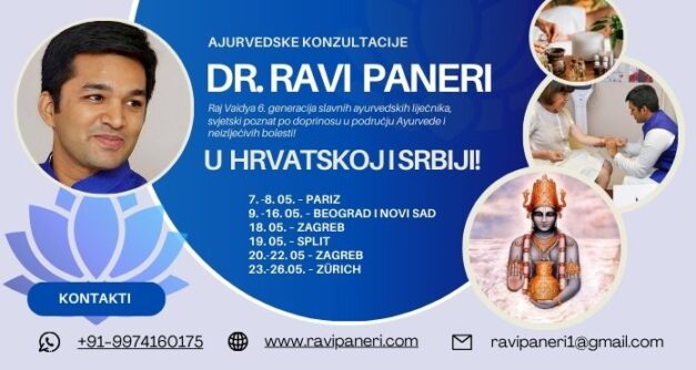 Svjetski poznati ajurvedski liječnik dr. Ravi Paneri ponovno u ...